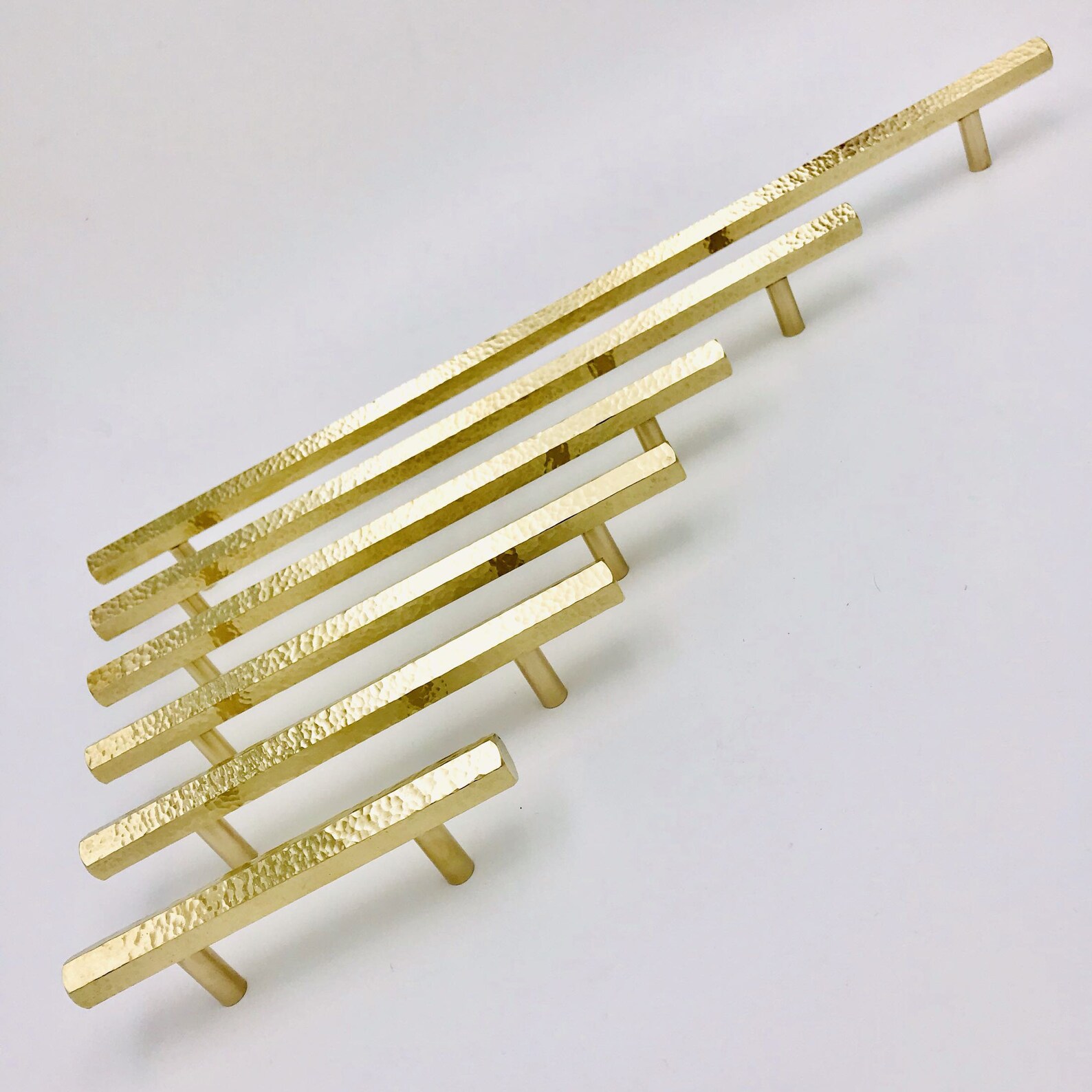 Hexagon Hammered Brass Solid Handmade Drawer Knobs Pulls - Etsy