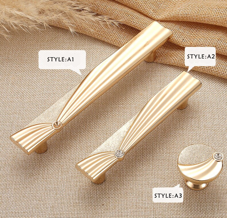 Gold Modern Knobs Drawer Knob Dresser Knobs / Kitchen Cabinet | Etsy