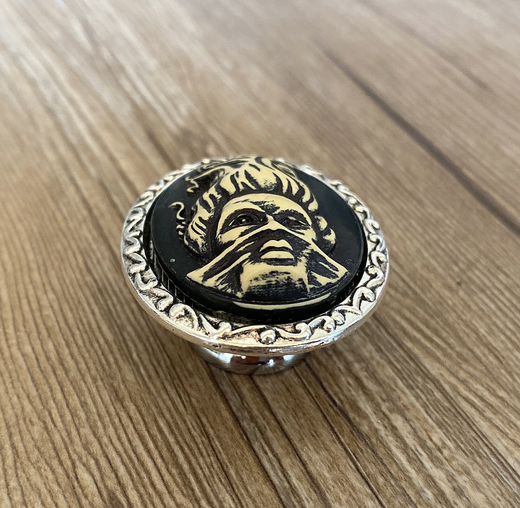 Gothic Man Face drawer knobs / Face cabinet / Gothic Home | Etsy