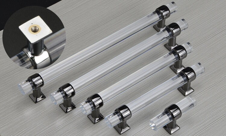 Modern Simple Acrylic Pull Dresser Pull Cabinet Dresser Knobs | Etsy