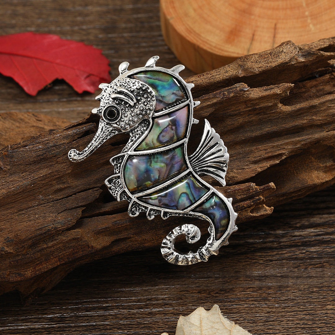 Seahorse Natural Shell Drawer Knobs / Furniture Knobs With Rope Pattern ...