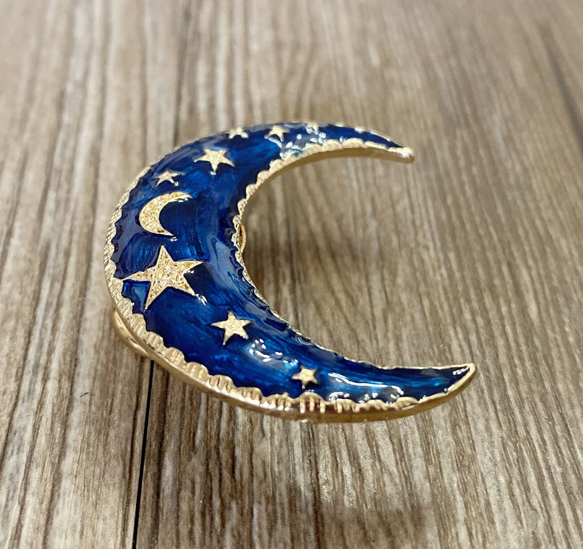 Enamel Moon and Stars Drawer Knobs / Starry Sky Cabinet / Gothic Home ...