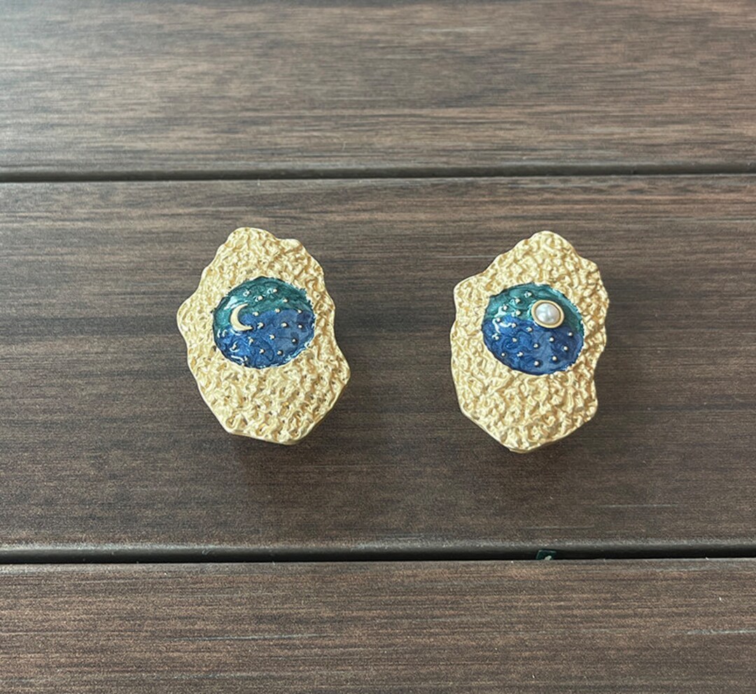Enamel Sun and Moon Drawer Knobs / Starry Sky Cabinet / Gothic Home ...
