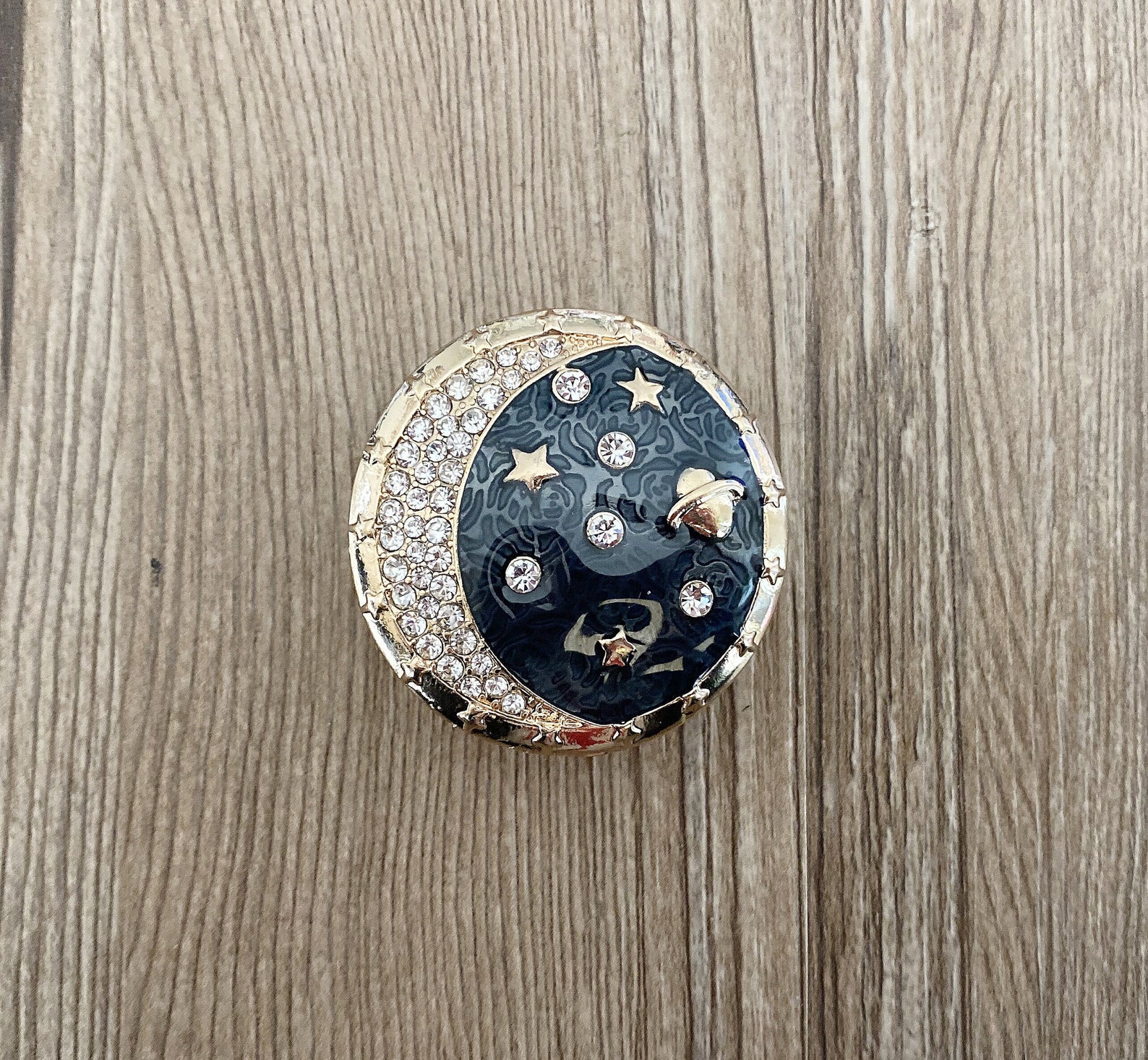 Enamel Moon and Stars Drawer Knobs / Starry Sky Cabinet / Gothic Home ...