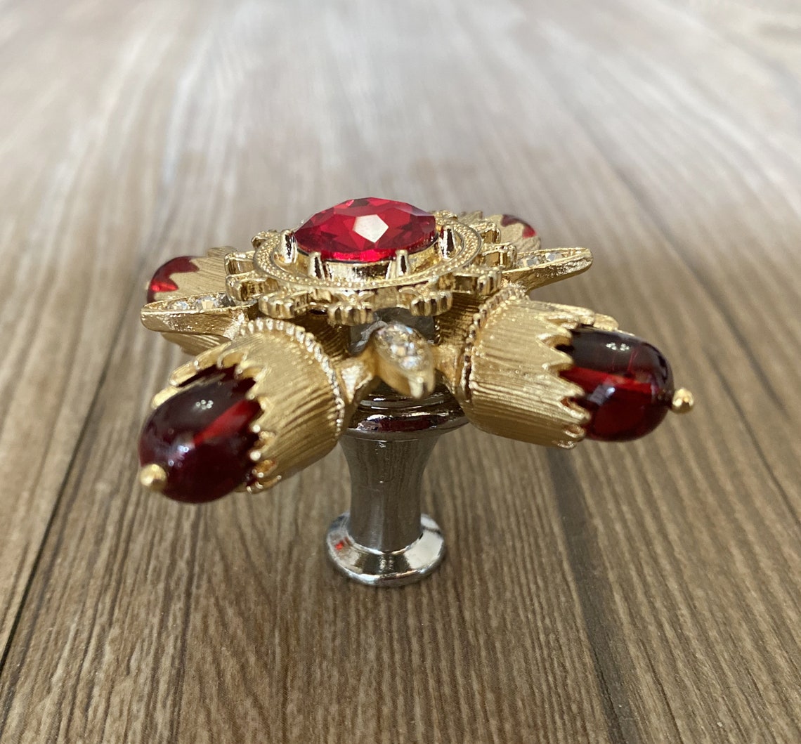 Enamel Retro Court Cross drawer knobs / Enamel Cross cabinet / | Etsy