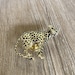 Gold Painted Leopard Drawer Knobs / Painted Leopard Cabinet / Gothic ...