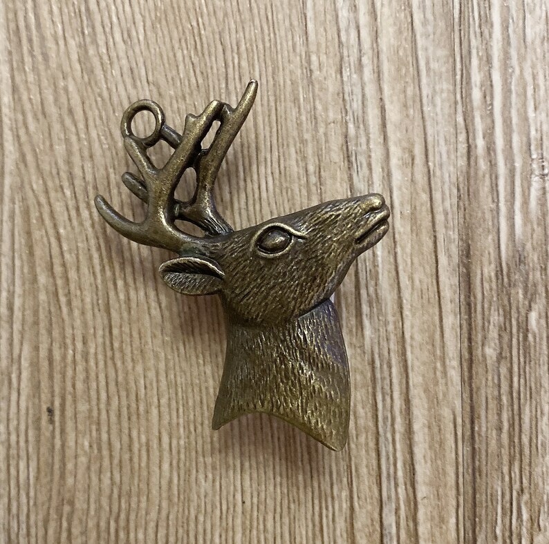 Deer drawer knobs / Deer cabinet / Gothic Home Decor / Animal | Etsy