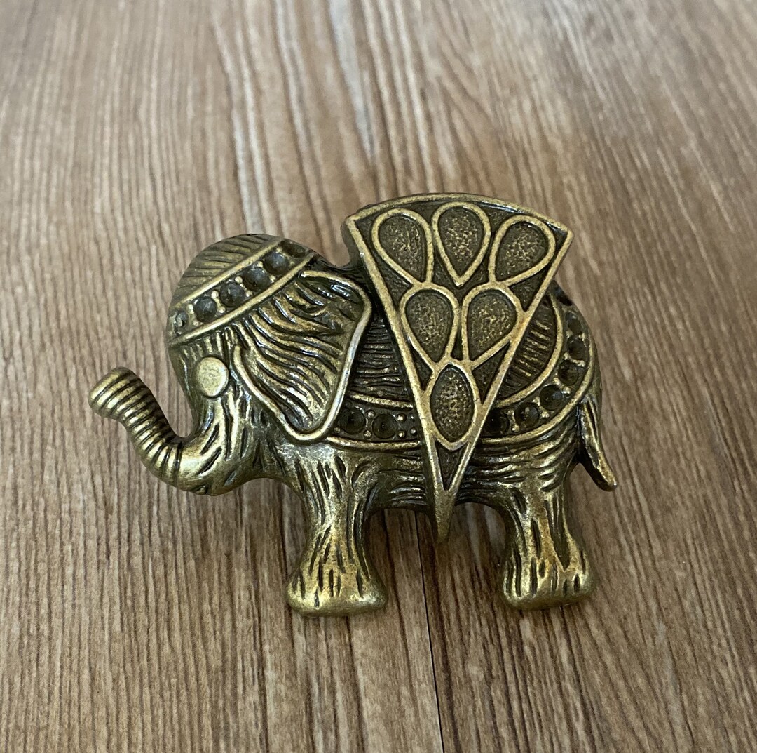 Brass Elephant Drawer Knobs / Elephant Cabinet / Gothic Home Decor ...