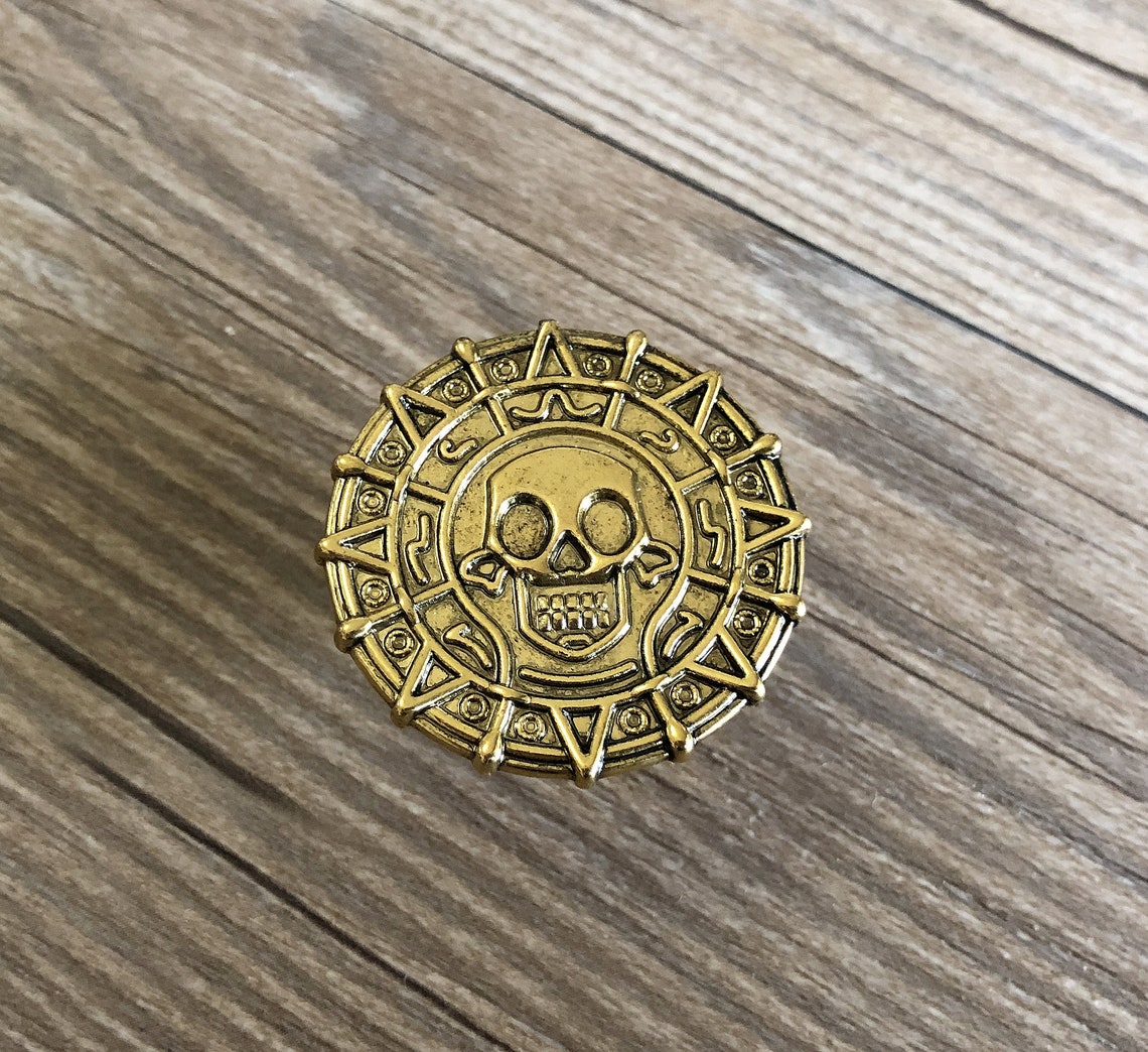 Aztec Gold Coin Drawer Knobs Pirates of the Caribbean | Etsy