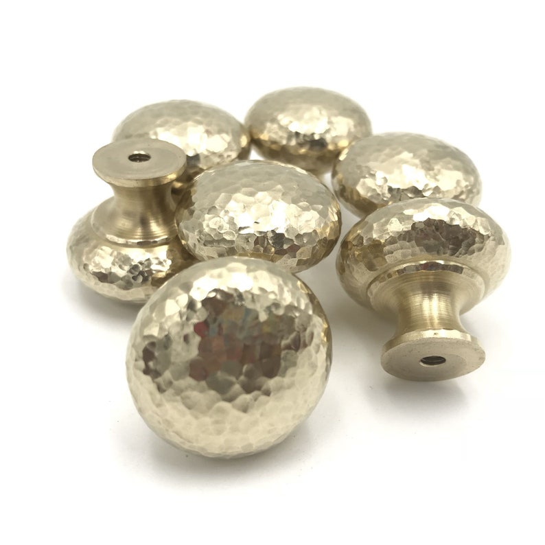 Hammered Brass Mushrooms Full Copper Solid Handmade Drawer | Etsy