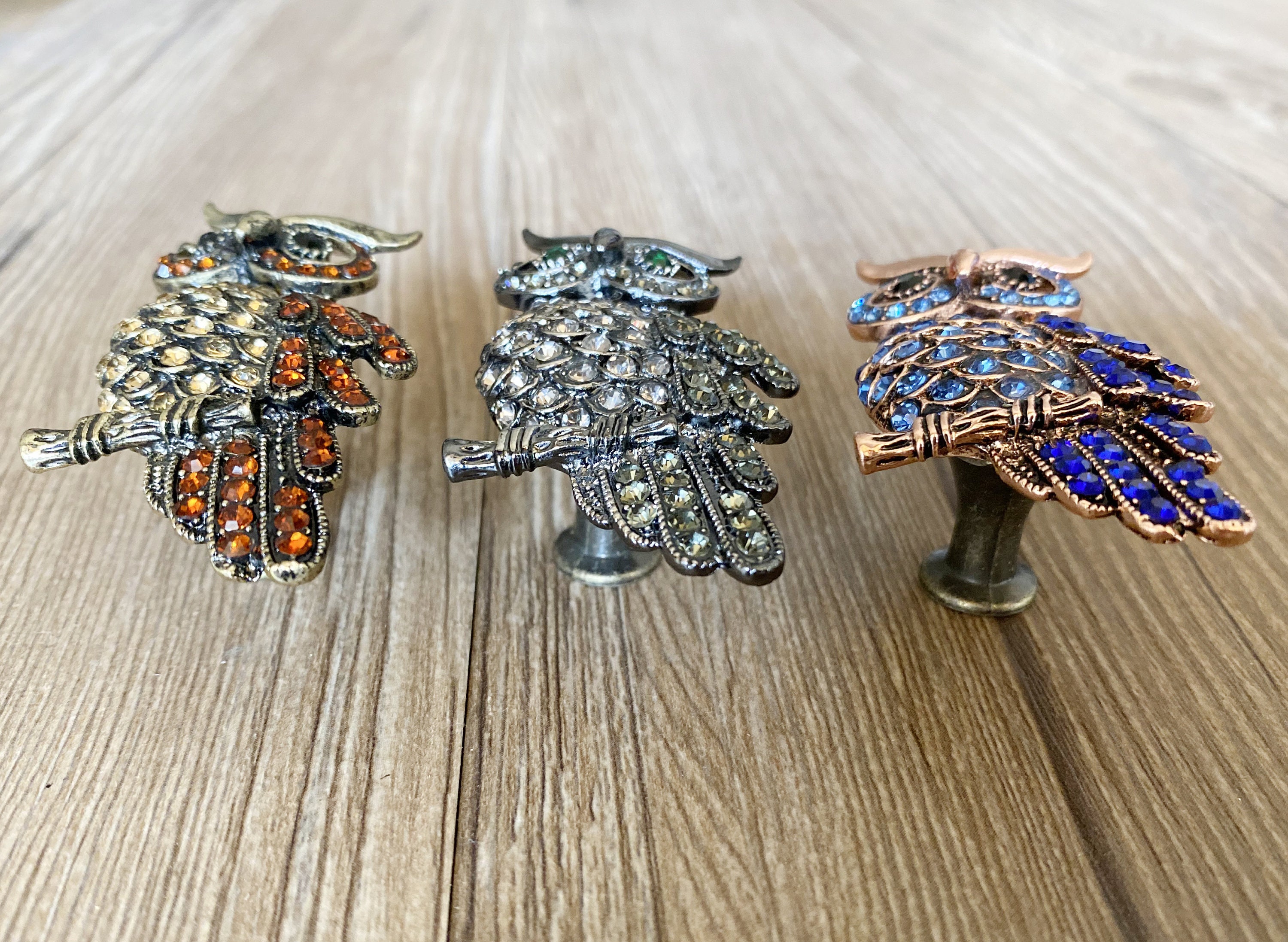 Owl Drawer Knobs /owl Cabinet / Gothic Home Decor / Animal | Etsy