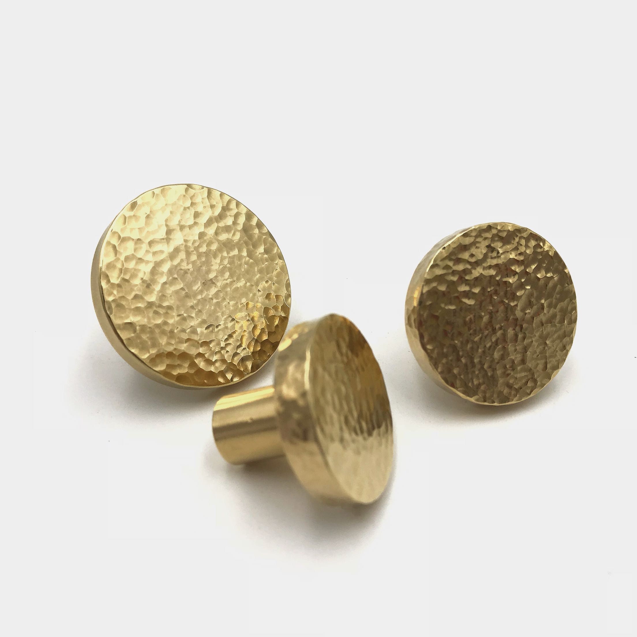 Hammered Brass Full Copper Solid Handmade Drawer Knobs Pulls - Etsy