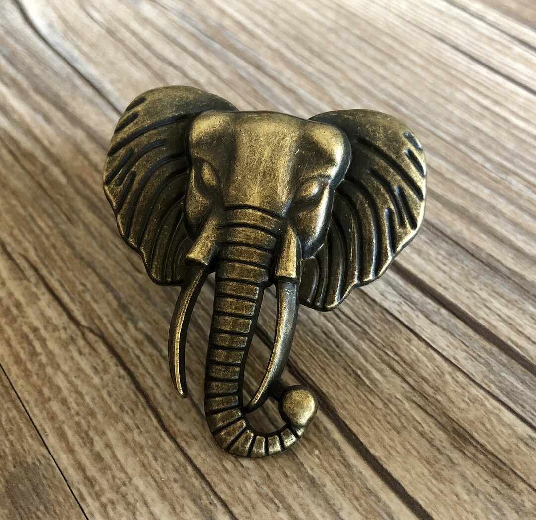 Brass Elephant Drawer Knobs / Elephant Cabinet / Gothic Home Decor ...