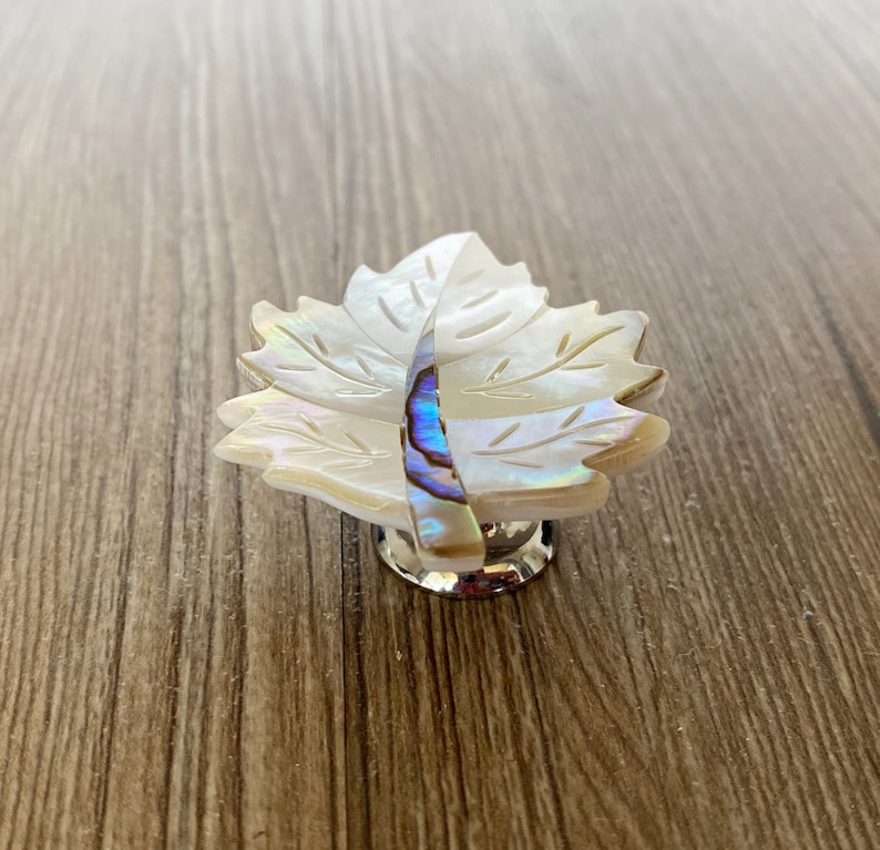 Leaf Natural Shell Drawer Knobs / Furniture Knobs With Rope - Etsy