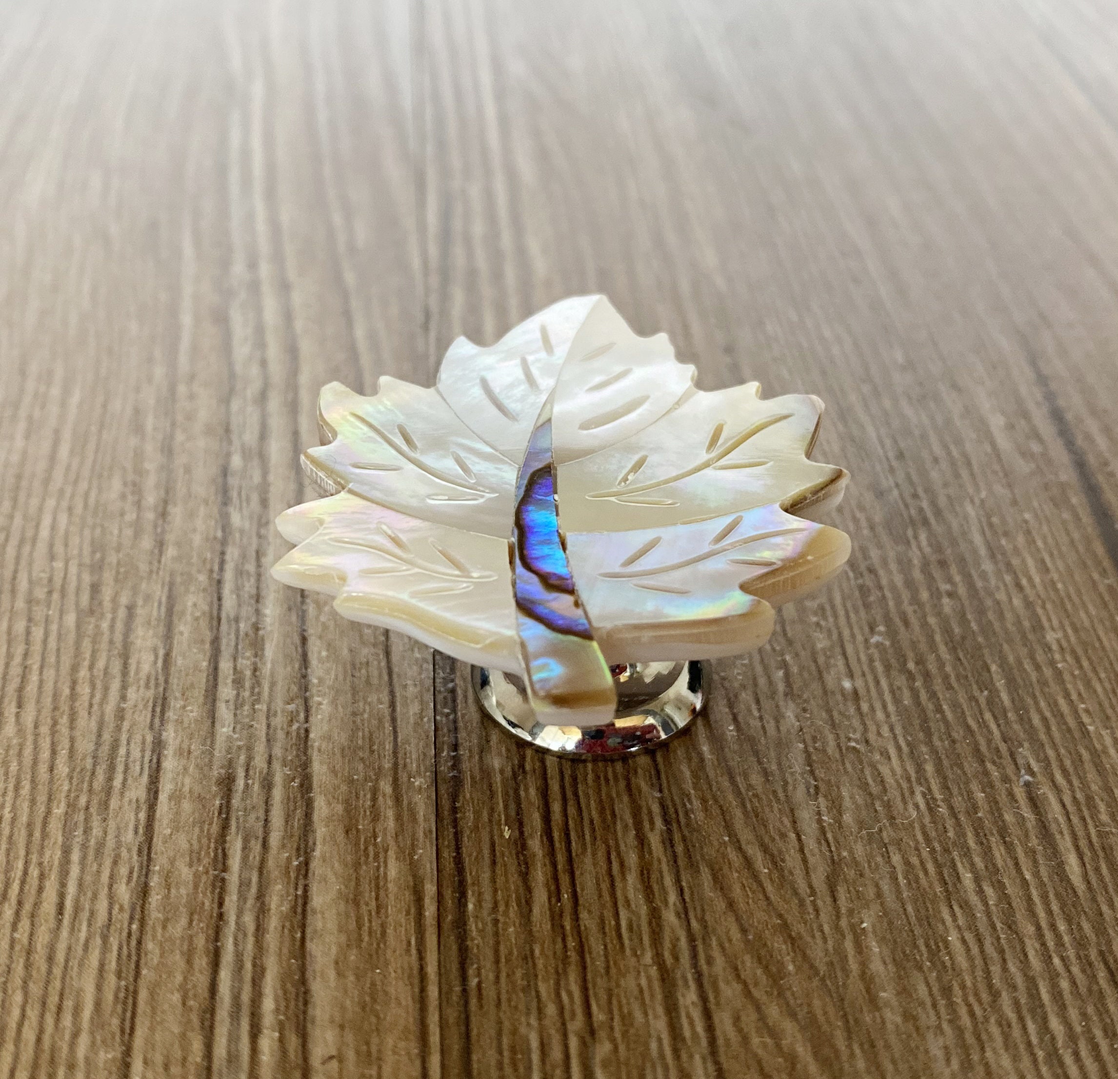 Leaf Natural Shell Drawer Knobs / Furniture Knobs With Rope - Etsy