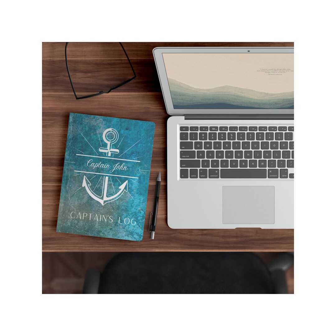 Personalized Captain's Log Book Gift for Captain - Etsy