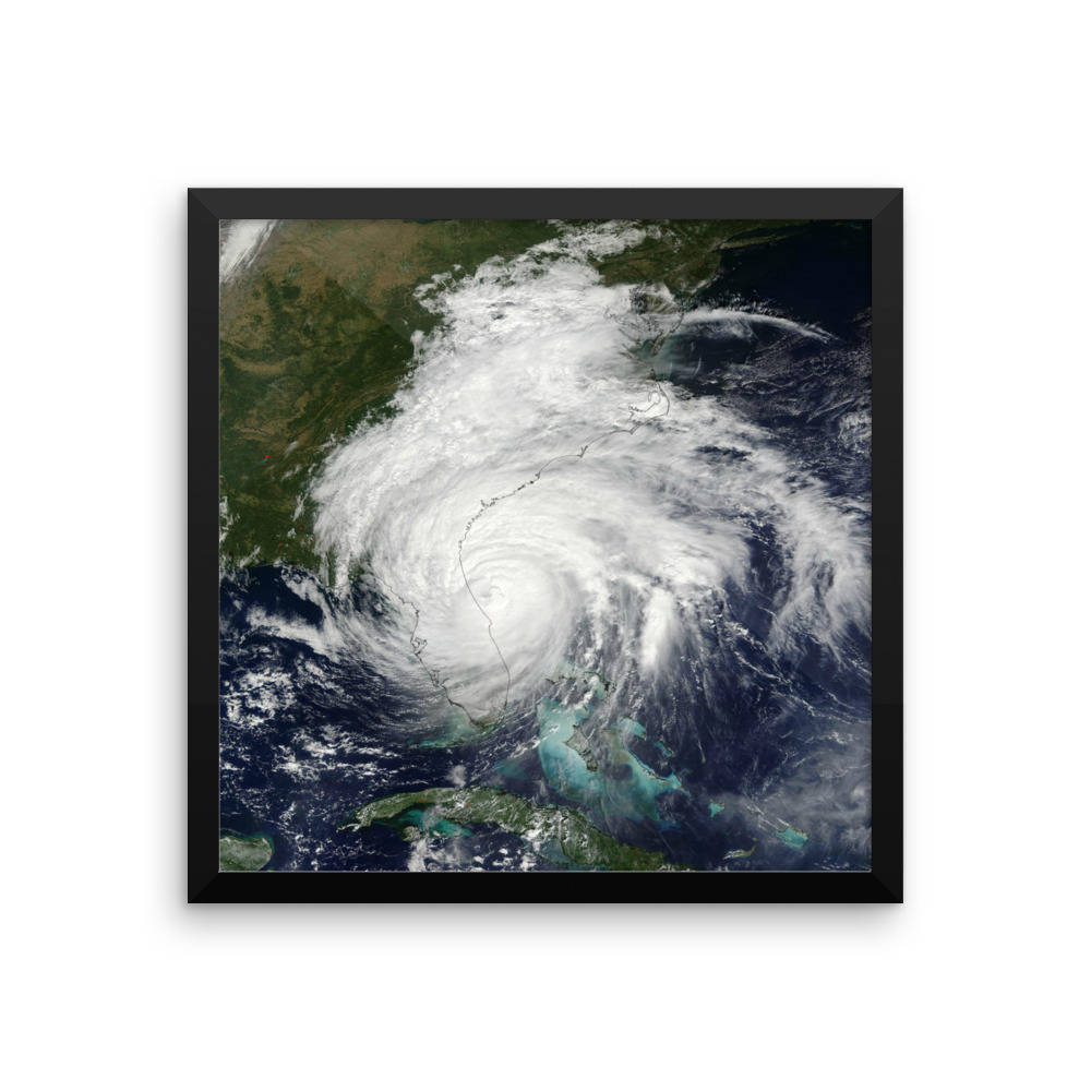 Framed Hurricane Matthew Poster - Etsy