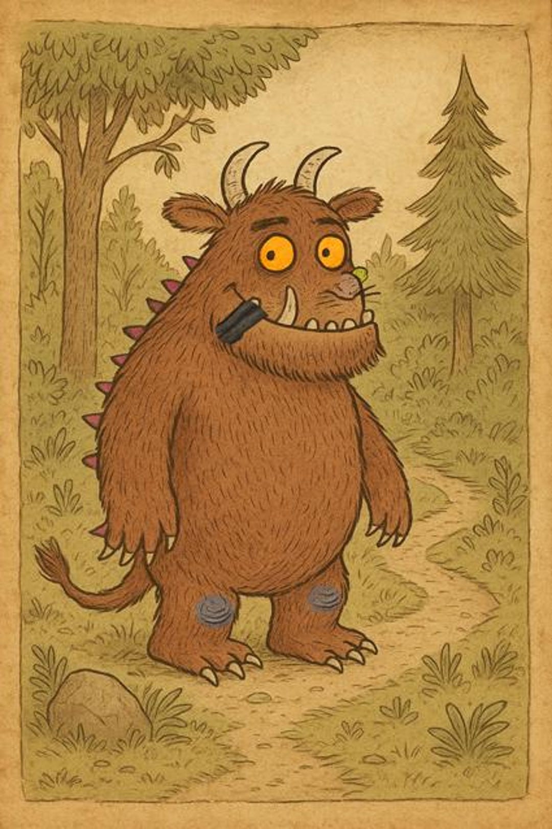 Gruffalo Themed 'pin the Tail' Game - Downloadable - Etsy