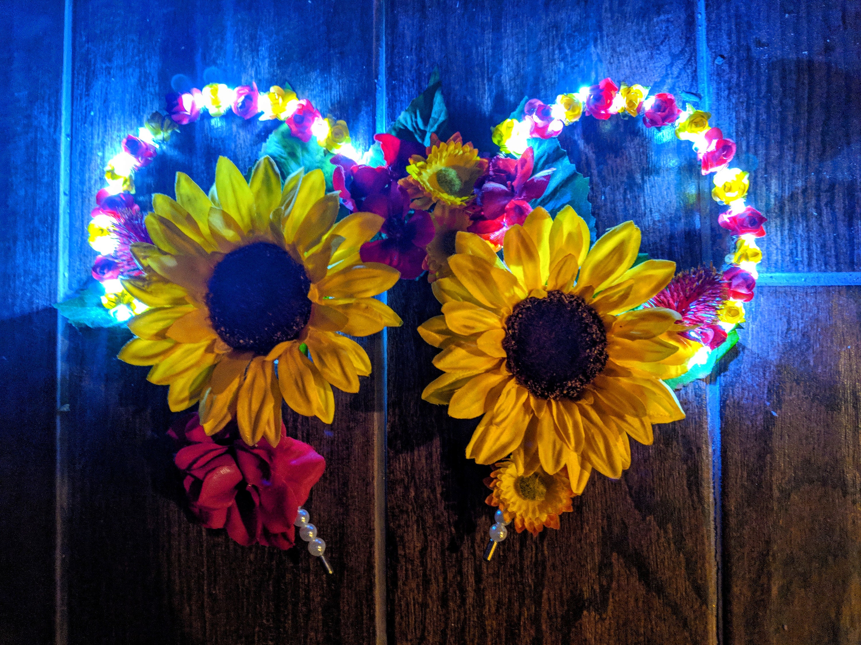 Sunflower Mickey Ears Sunflower Ears Mickey Ears Minnie | Etsy