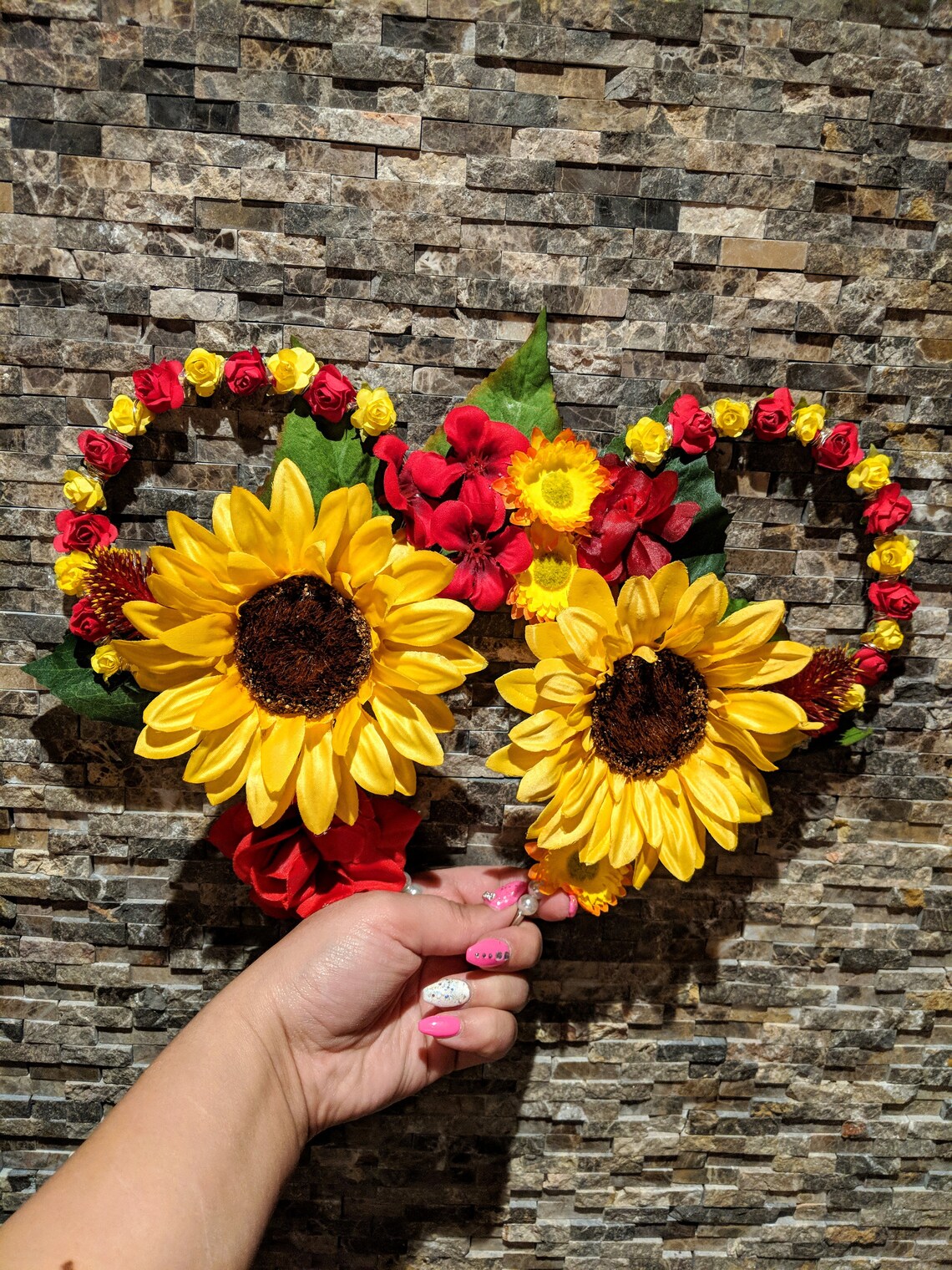 Sunflower Mickey Ears Sunflower Ears Mickey Ears Minnie | Etsy