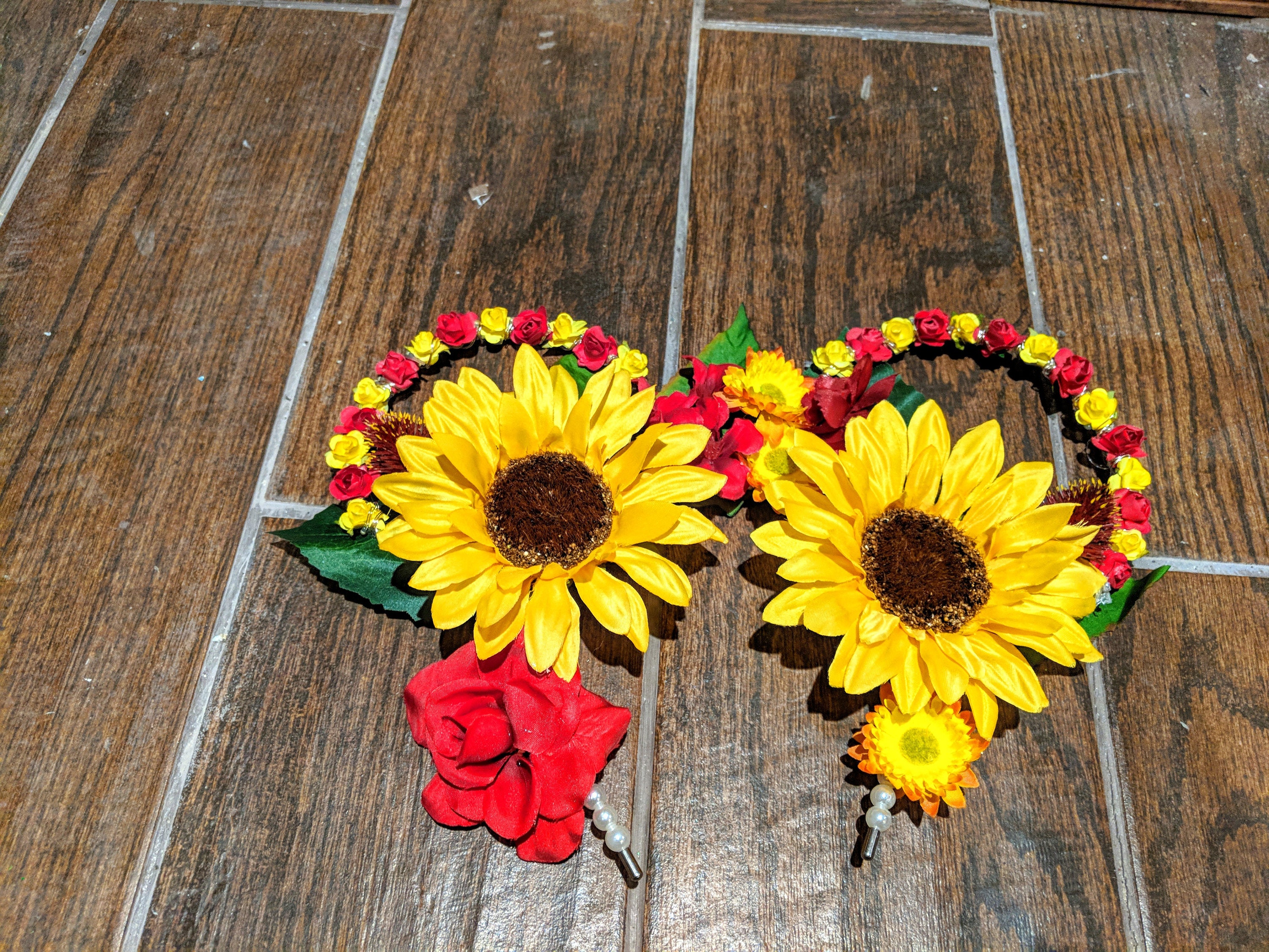 Sunflower Mickey Ears Sunflower Ears Mickey Ears Minnie | Etsy