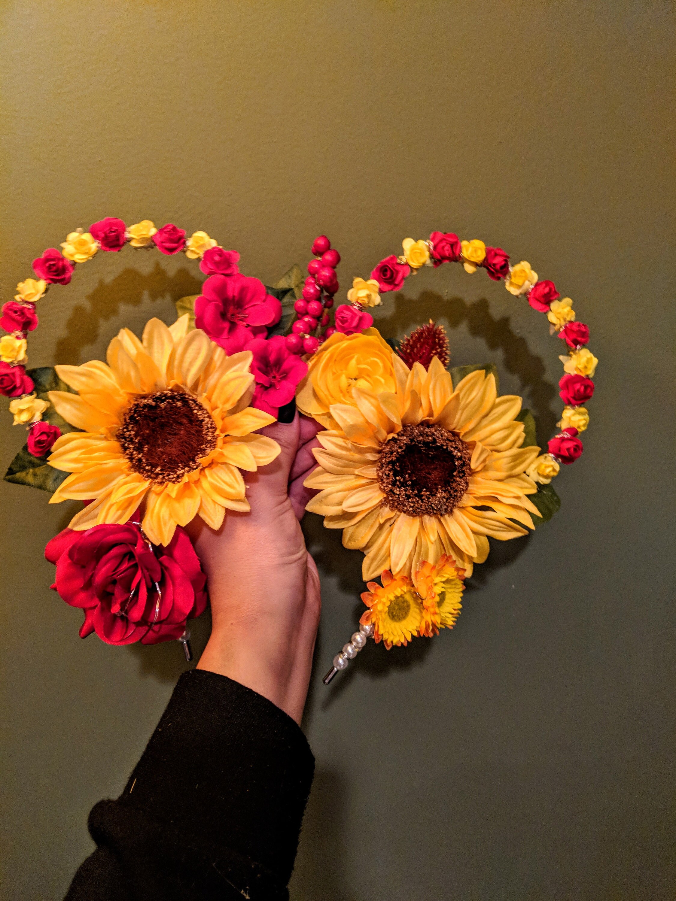 Sunflower Mickey Ears Sunflower Ears Mickey Ears Minnie | Etsy