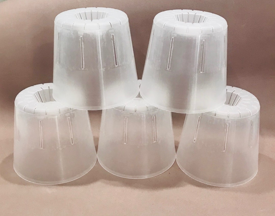 4 Inch Clear Plastic Orchid Pots - 5/pack - Etsy