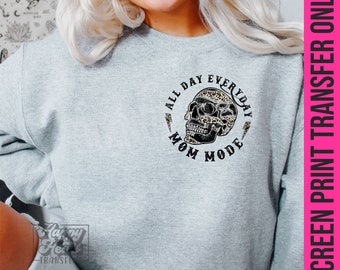 Skull Screen Print Transfer - Etsy