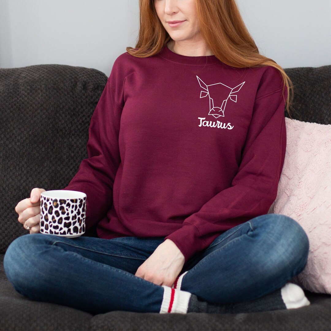 Taurus Sweatshirt - Horoscope Sign Sweater - Astrology Gift - Zodiac ...