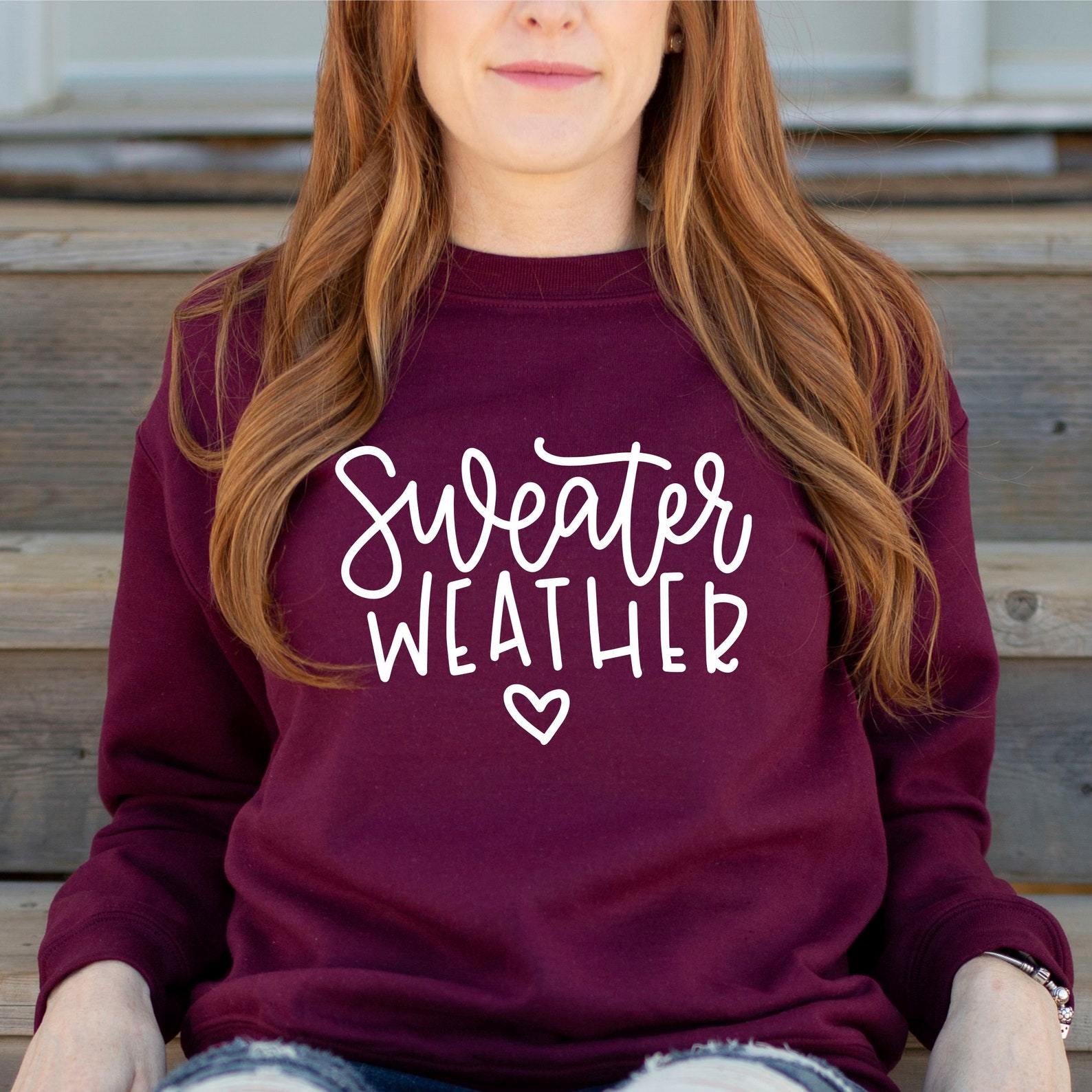 Sweater Weather Sweatshirt Cute Fall Sweater Crewneck - Etsy