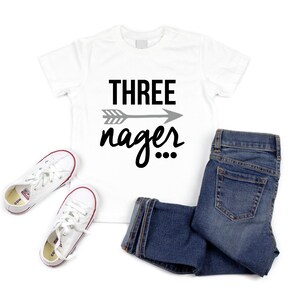 Third Birthday Shirt Boy - Threenager - 3rd Birthday Boy - Wild and ...