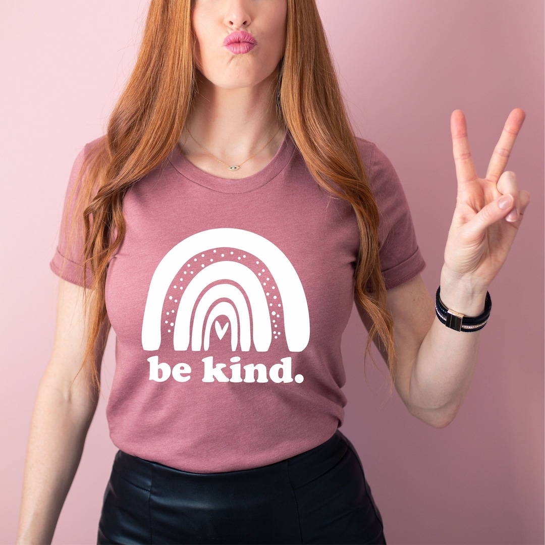 Be Kind Rainbow Shirt - Be Kind Tee - Pink Shirt Day - Gift for Friend ...