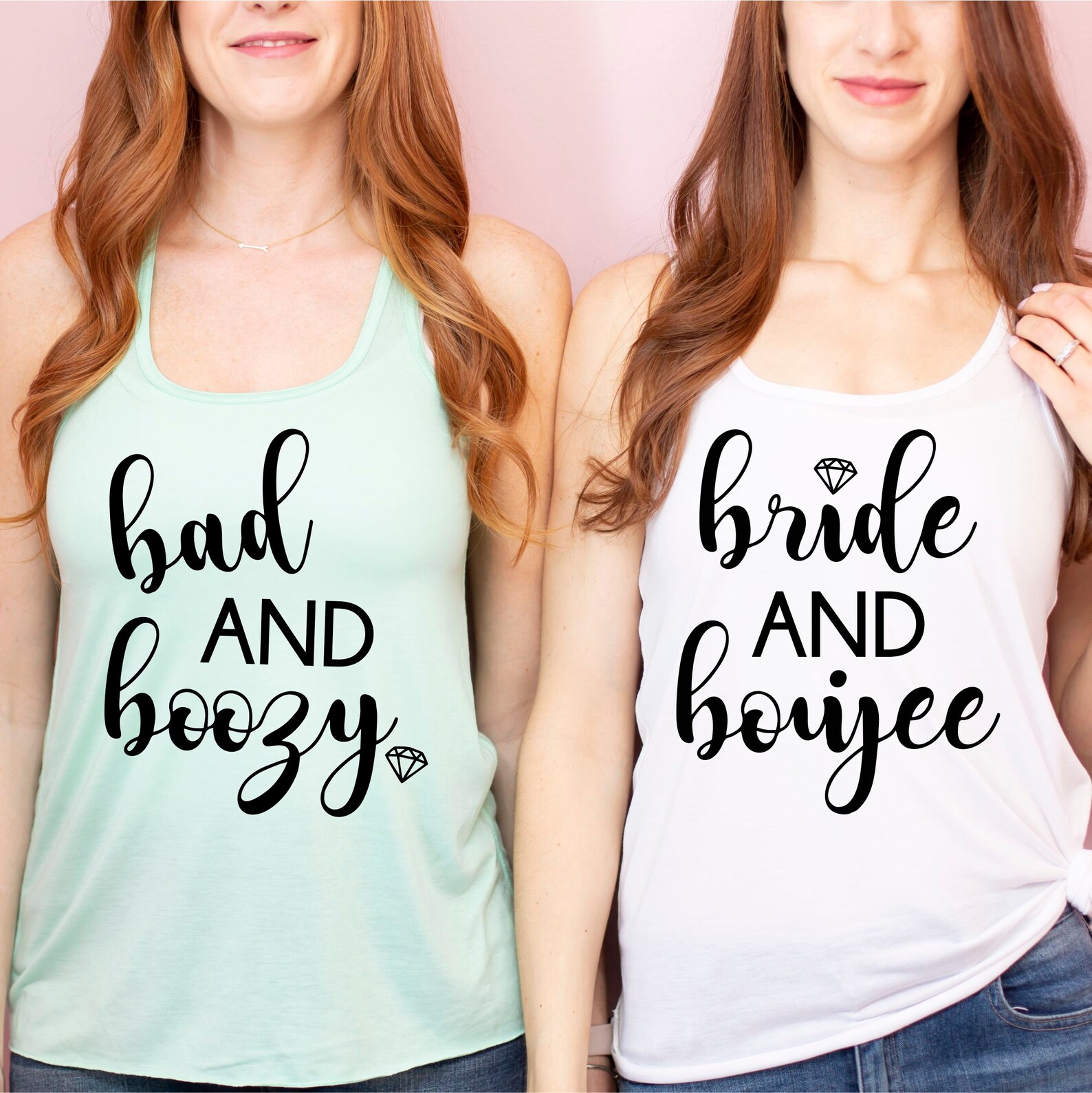 Bad And Boozy Bride And Boujee Shirt Bachelorette Party Etsy