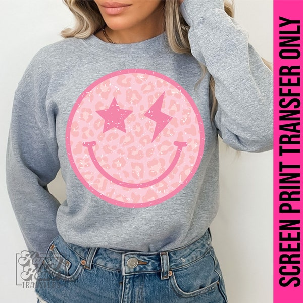 Smiley Face Screen Print Transfer - Etsy