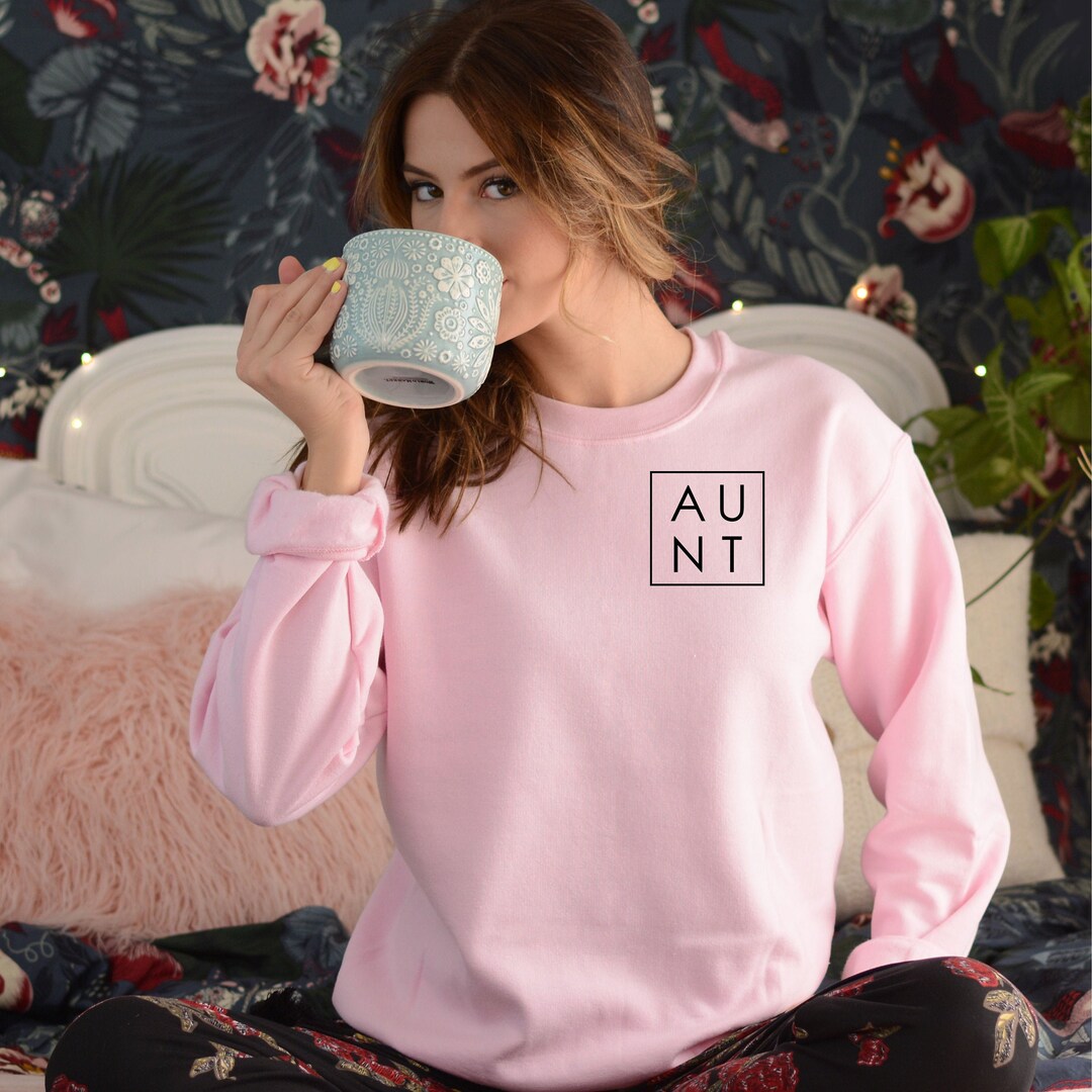 Aunt Square Sweatshirt Cool Aunt Sweater Gift for Aunt Auntie Sweater ...