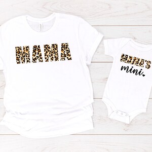 Animal Print Mama Shirt - Mamas Mini - Mamas Girl Shirt - Matching ...