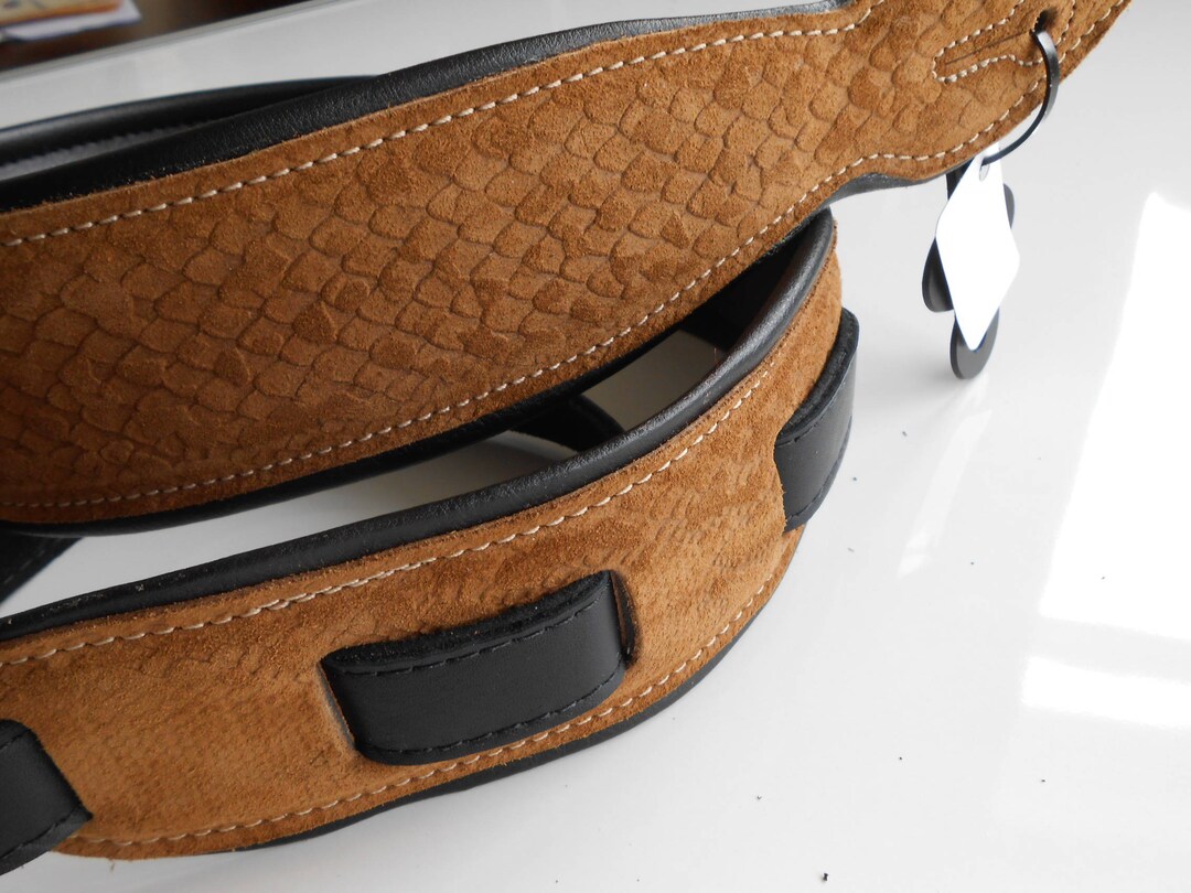 UK MADE Embossed 'beige Python' Pro Deluxe Padded 2.75 Wide Genuine ...