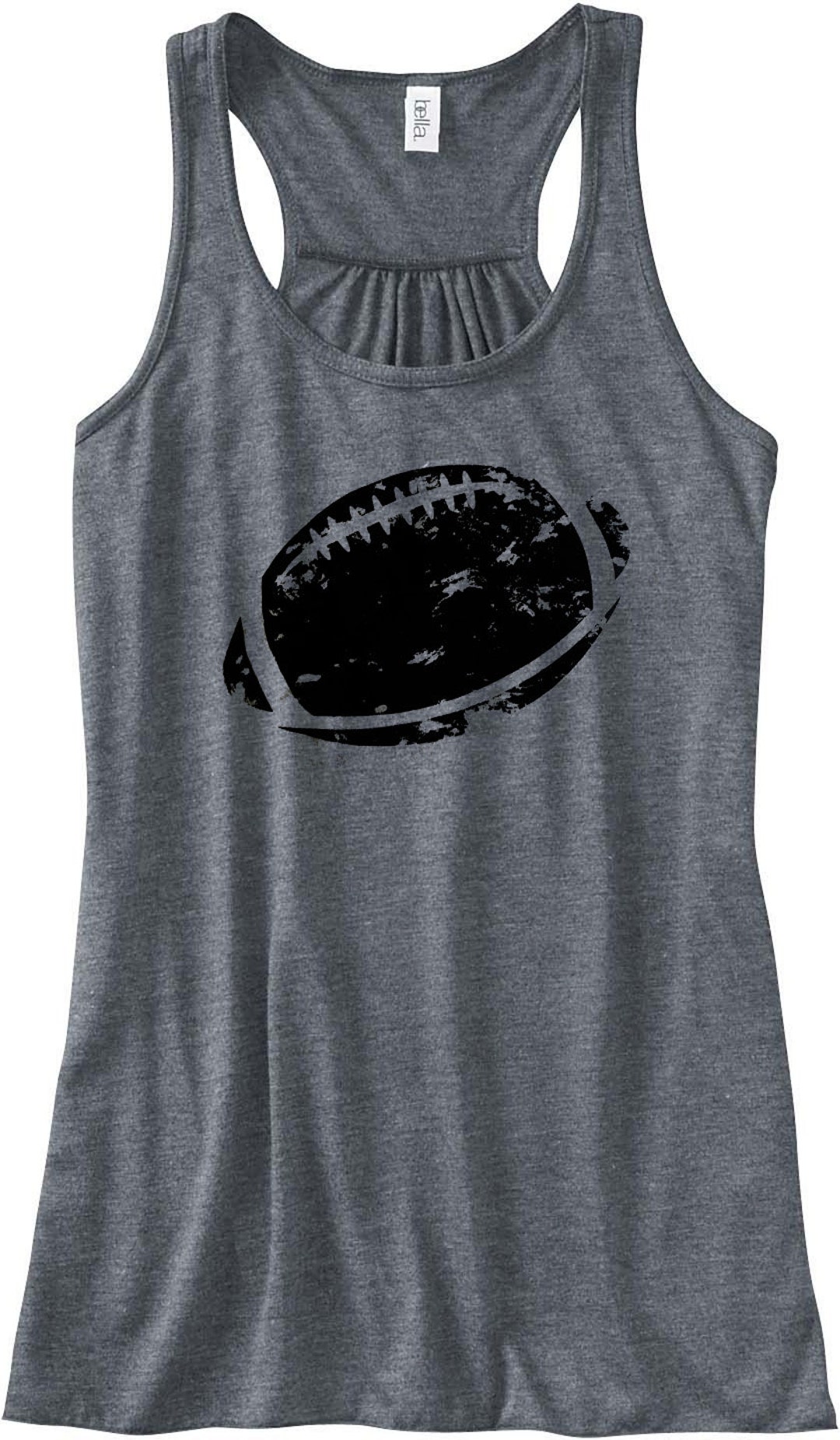 Women's Football Printed Tank, Football Design, Racerback, Women's ...
