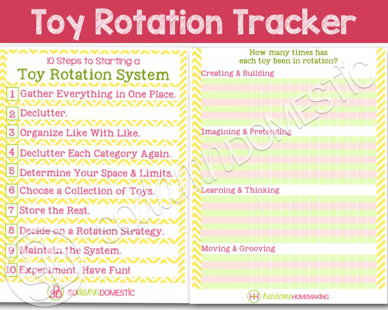 Toy Rotation Tracker & Checklist - Printable - Etsy