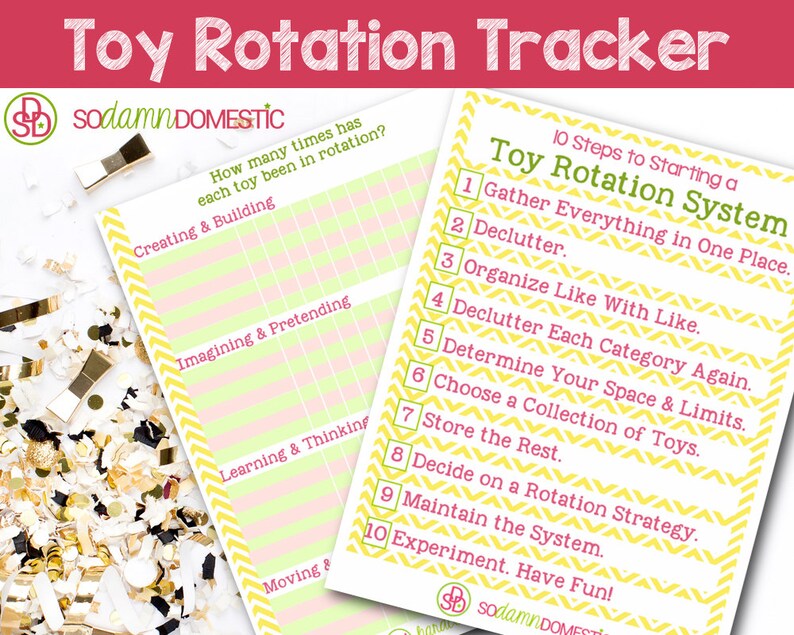 Toy Rotation Tracker & Checklist - Printable - Etsy