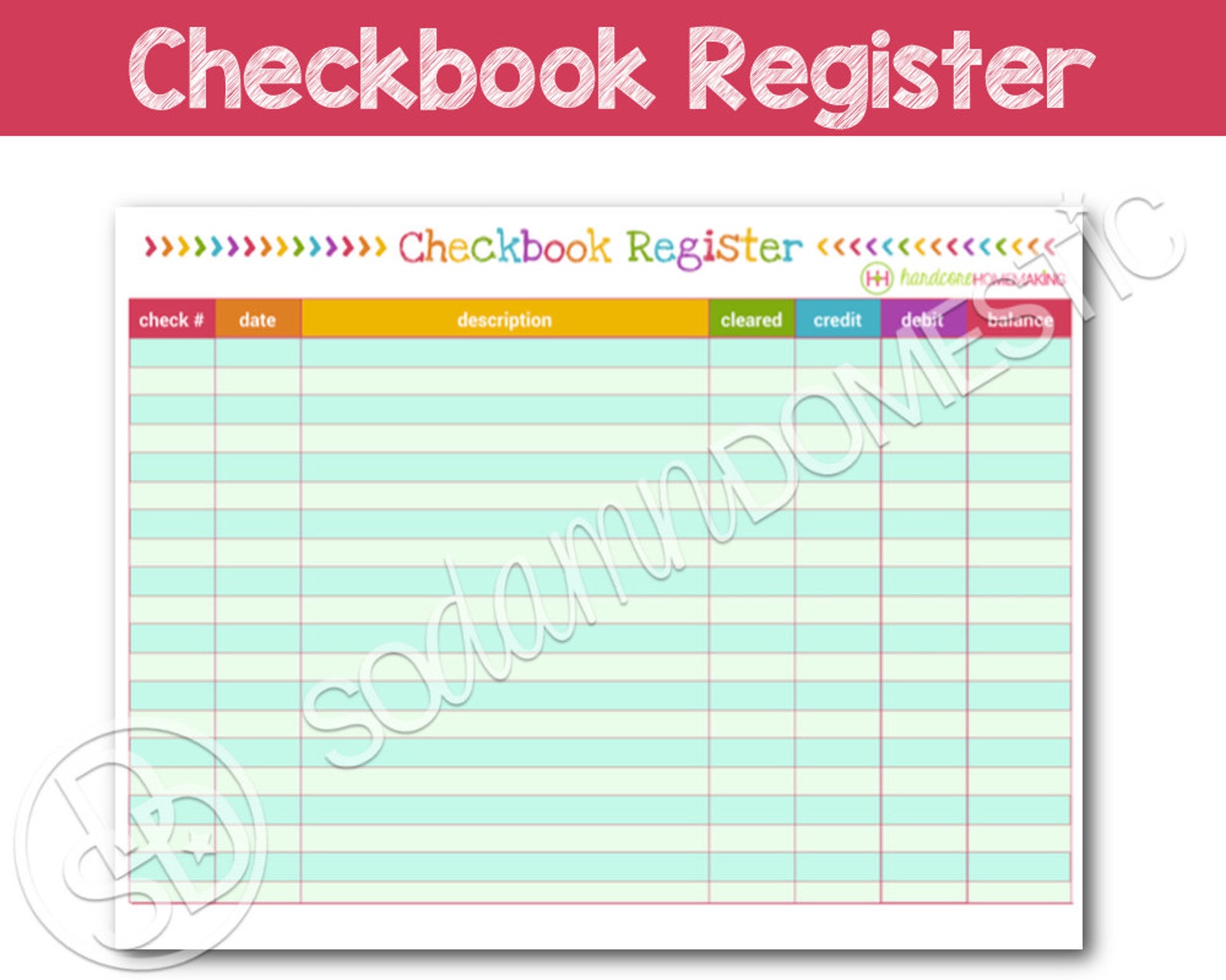 Free printable mini checkbook registers - thinkplm