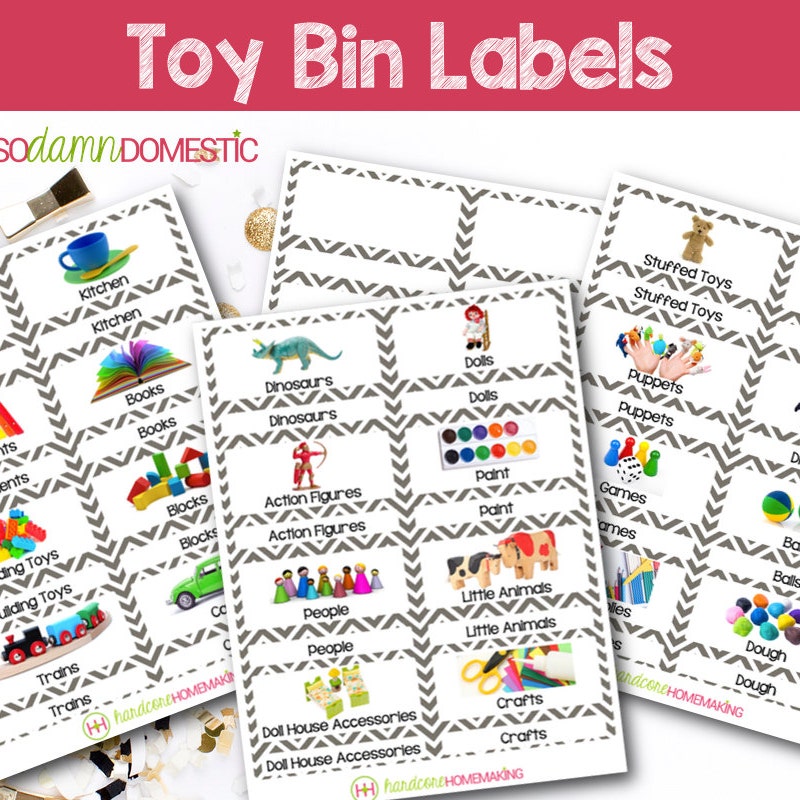 Toy Bin Labels - Etsy