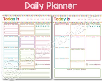 Menu Planner / Meal Planning Printable With Grocery List - Etsy