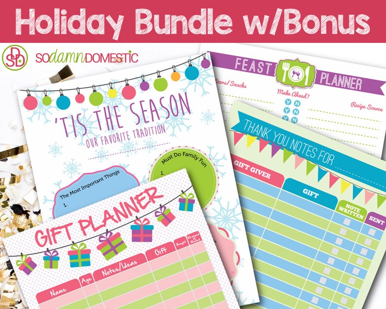 Holiday Bundle With Bonus Printables - Etsy