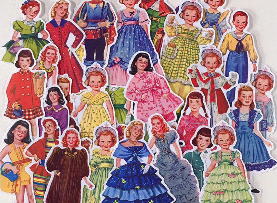 Vintage 1950's Pin up Mid Century Women Sticker Pack 36 Pack - Etsy