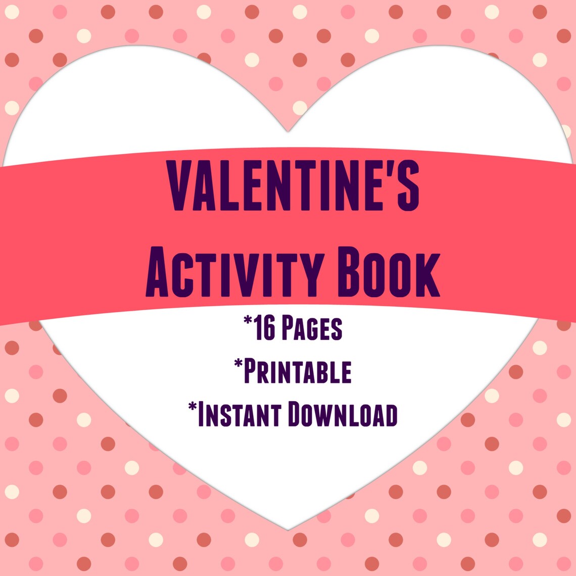 Valentine's Activity Book / Instant Download / Printable / Valentines ...