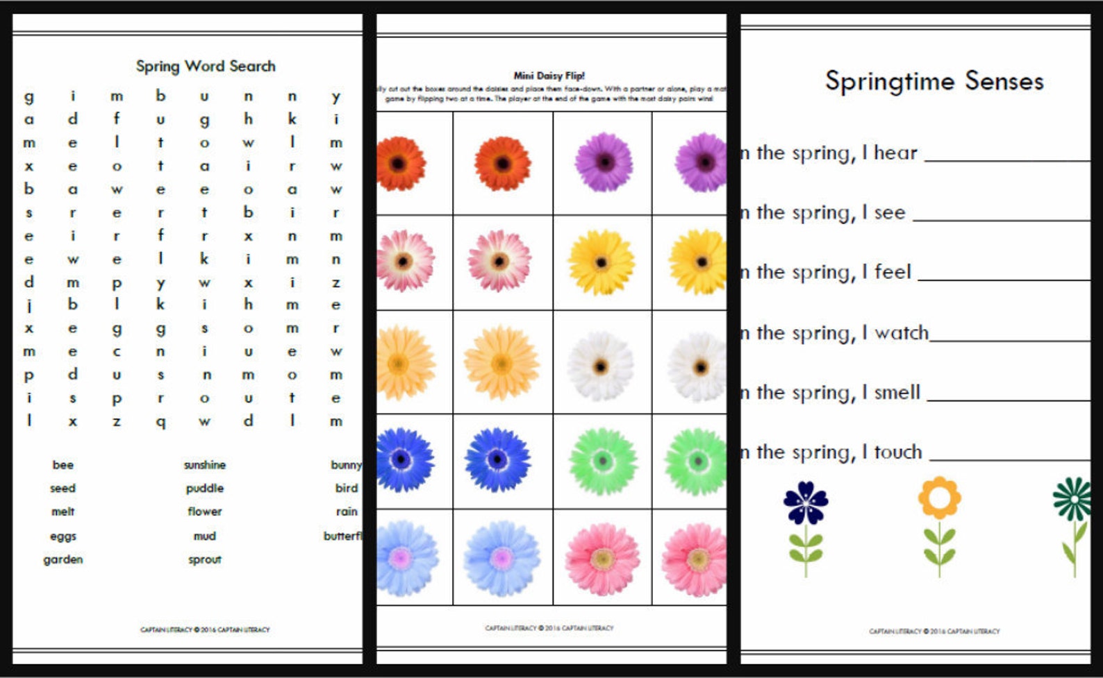 Spring Activity Book / Printable /18 Pages / Spring Coloring / Spring ...