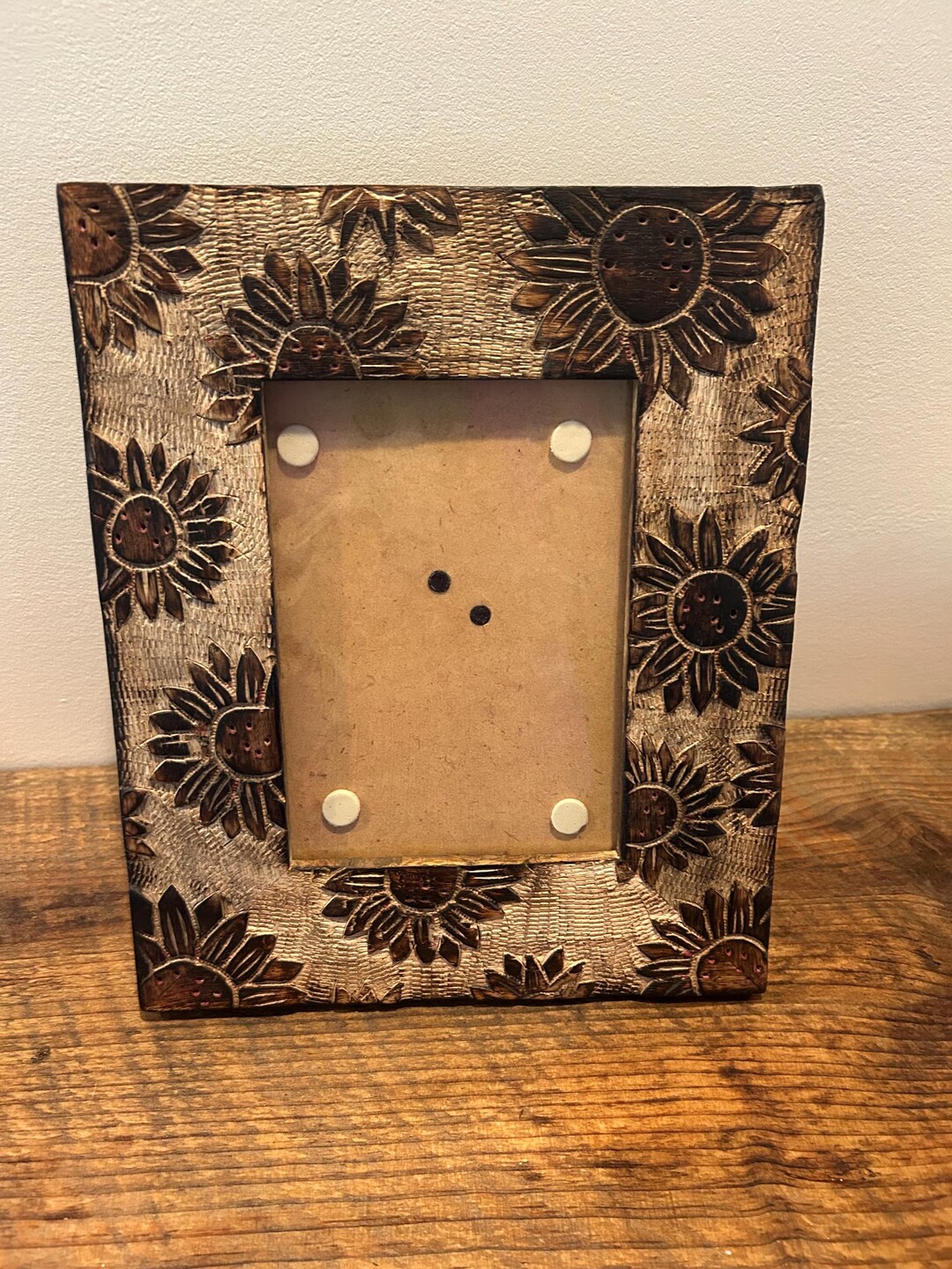 Sunflower Wood Burn Picture Frame - Etsy