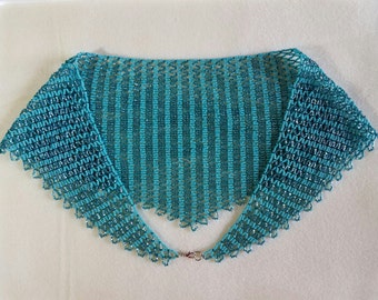 Chevron Beaded Netted Scarf Pattern Wide Lines - Etsy