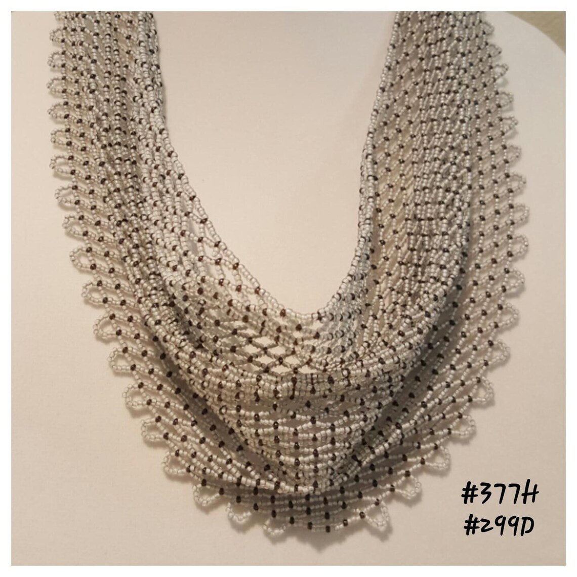 Solid Netted Beaded Scarf Pattern - Etsy